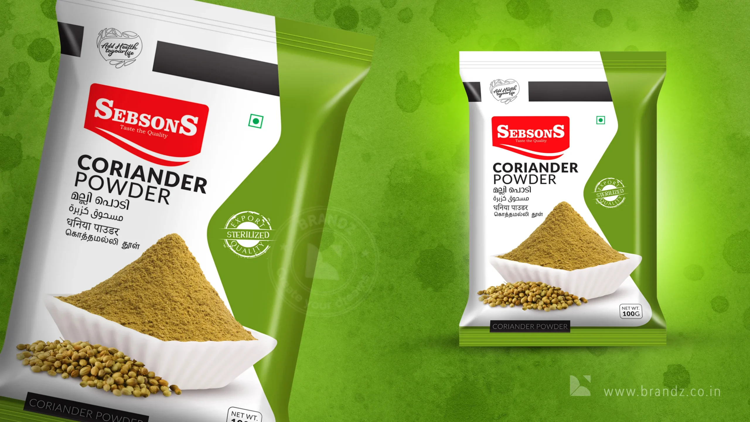 Sebsons Coriander Powder Pouch