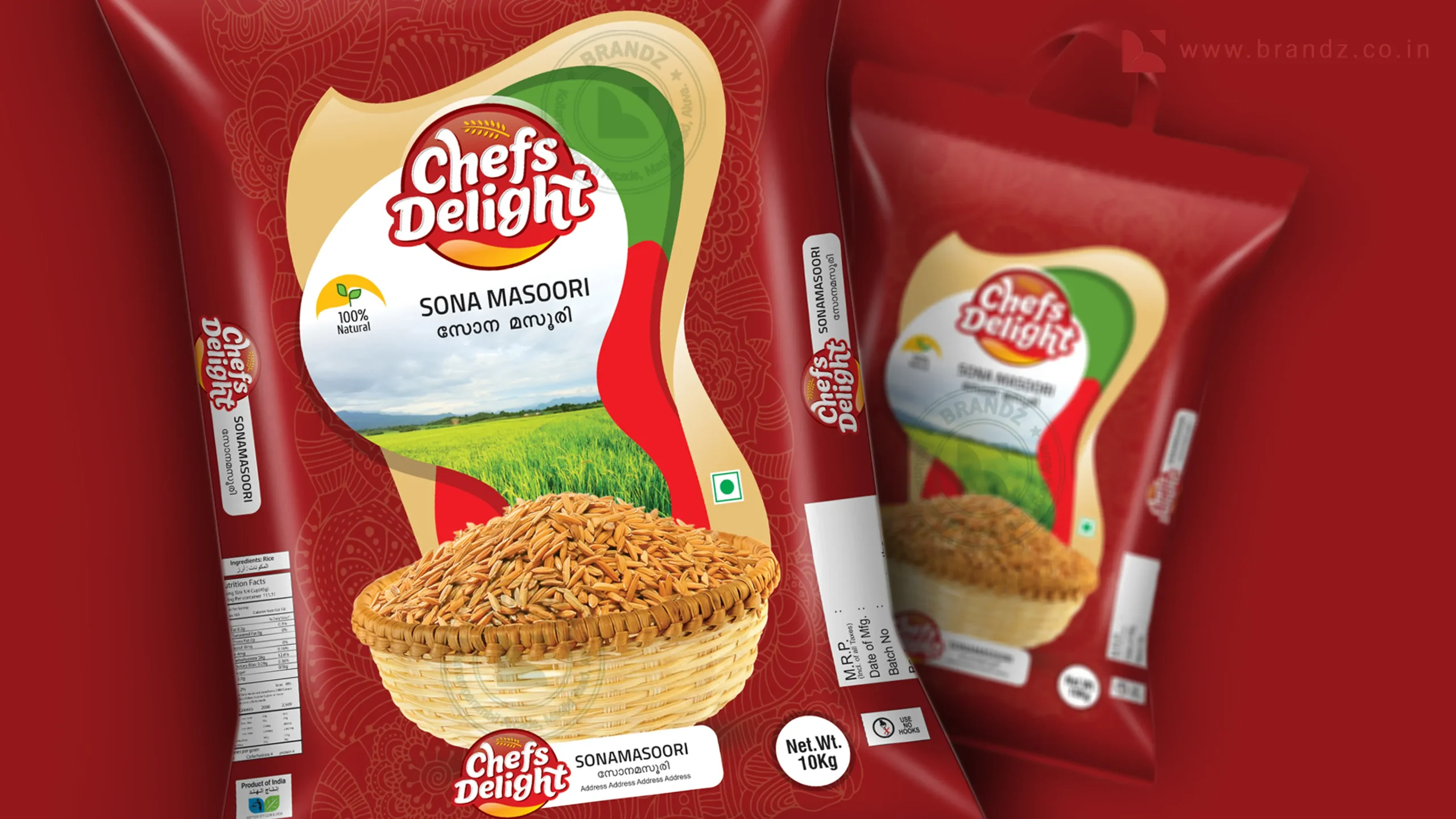 Chefs Delight Sona Masoori Rice Bag