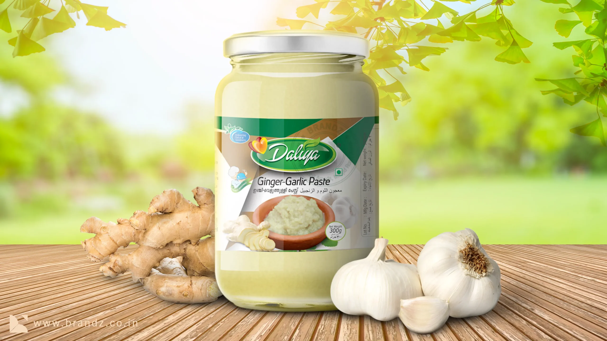 Daliya Ginger Garlic Paste Label