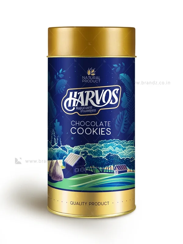Harvos Cookies Bottle Label
