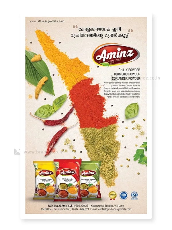 Aminz Condiments Poster – Package design branding